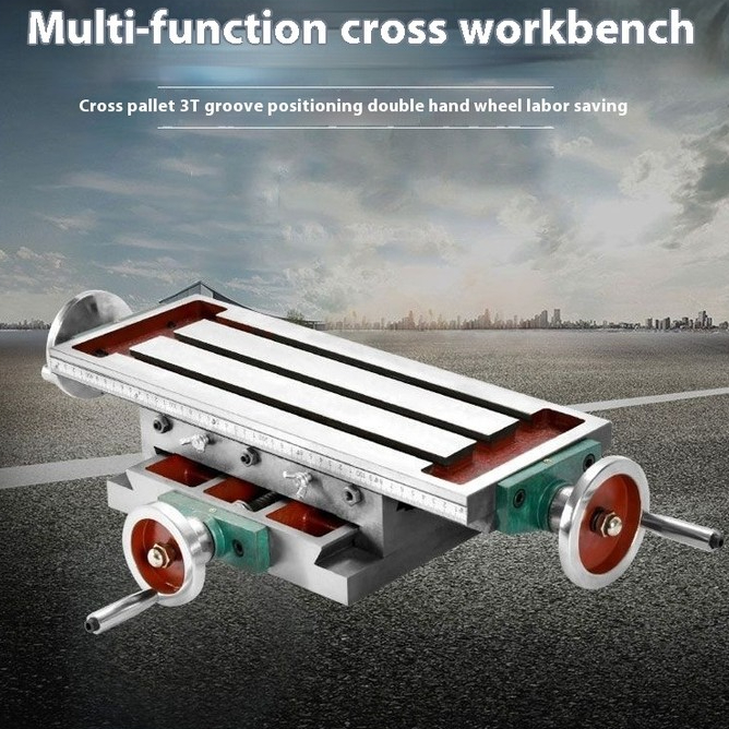 350 450 550 Multifunction Aluminum Cross Table Milling Machine Portable ...