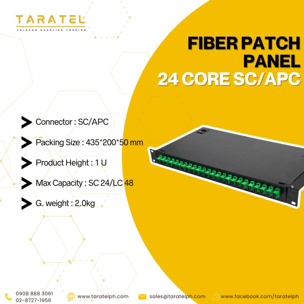 24P Core SC/APC Fiber Patch Panel | Shopee Malaysia