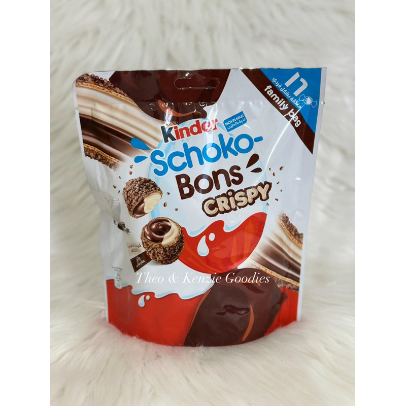 KINDER SCHOKO BONS CRISPY CHOCOLATE - Family Bag (92g) | Shopee Malaysia