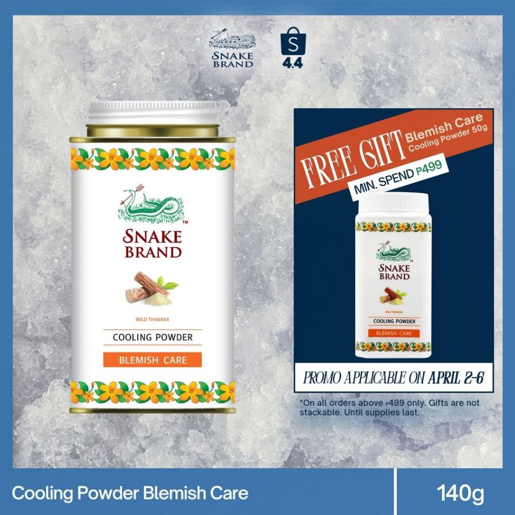 Snake Brand Blemish Care Cooling Powder 140g | Shopee Malaysia