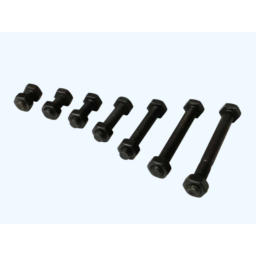 ONE PC BOLTS and NUTS HI-TENSILE M8 BLACK HEX THREADED HEAVY DUTY, 1-PC ...