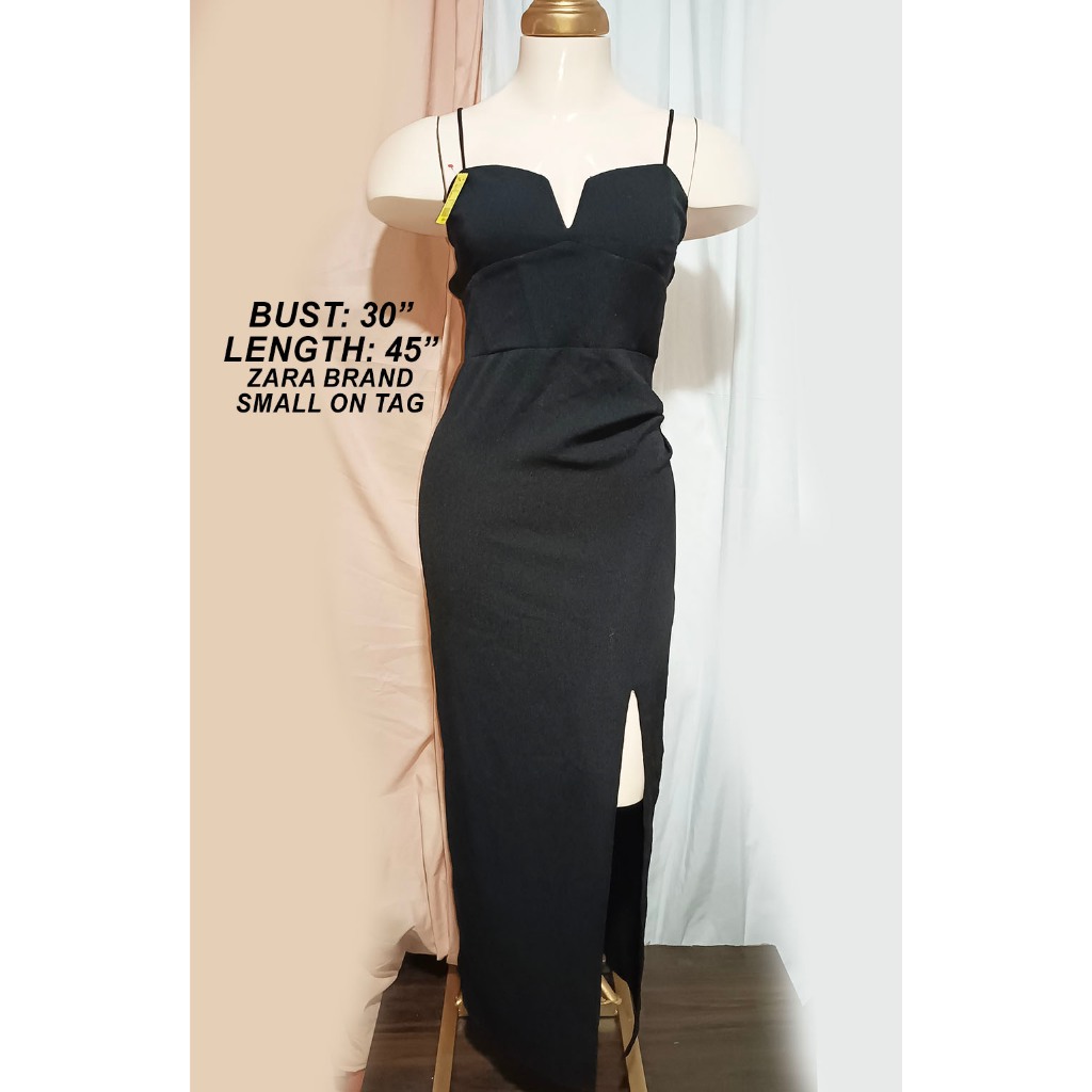 Preloved Basic Black Simple Gown Party Maxi Dress from Zere US Brand | Shopee Malaysia