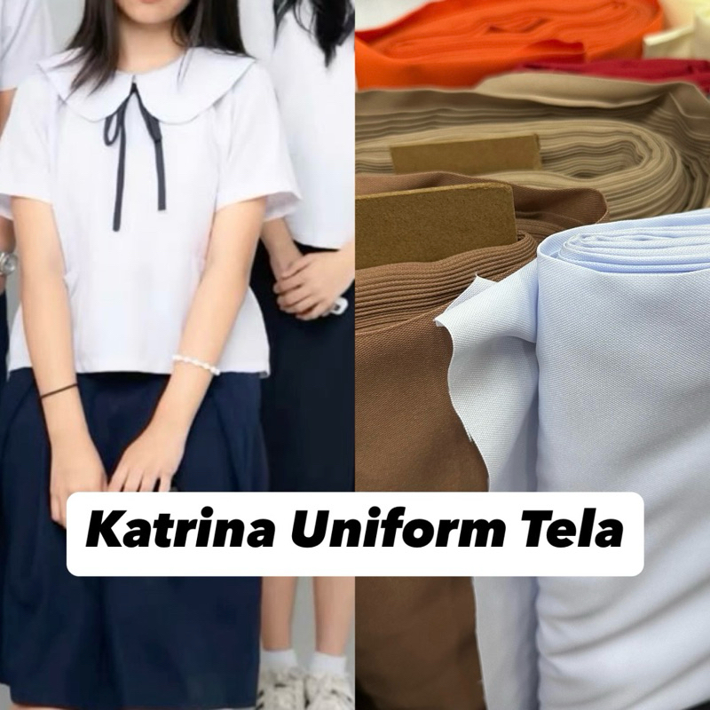 Katrina Tela for Uniform Standard Quality 60” Width (Per Yard) | Shopee ...