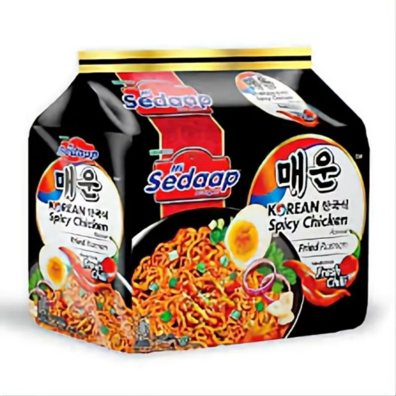 Sedaap Black Korean Spicy Chicken Instant Noodles 435g 2025 Expiration ...