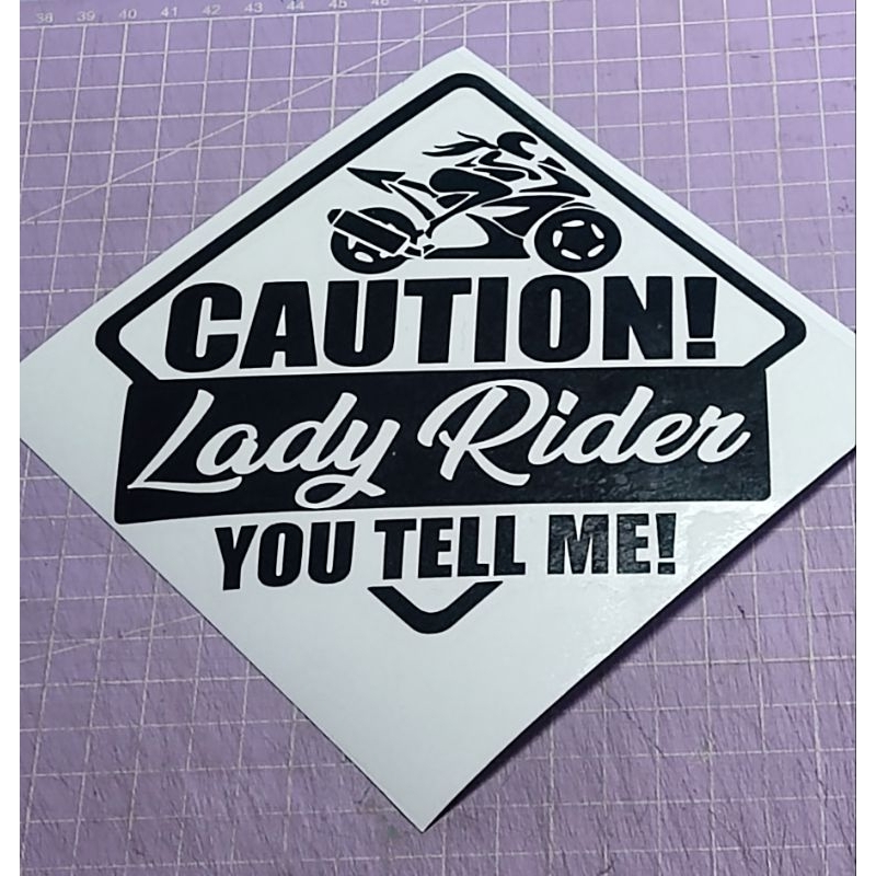 Lady Rider Sticker for Motorcycle/Helmet | Shopee Malaysia