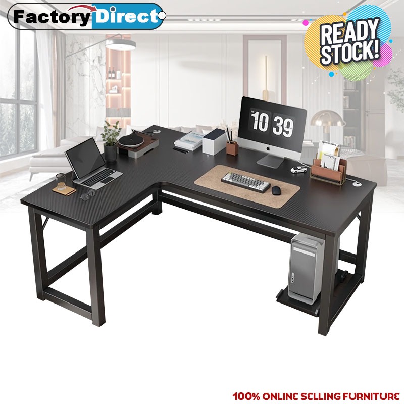L-shaped corner table Computer table Modern game table Home desk Study ...