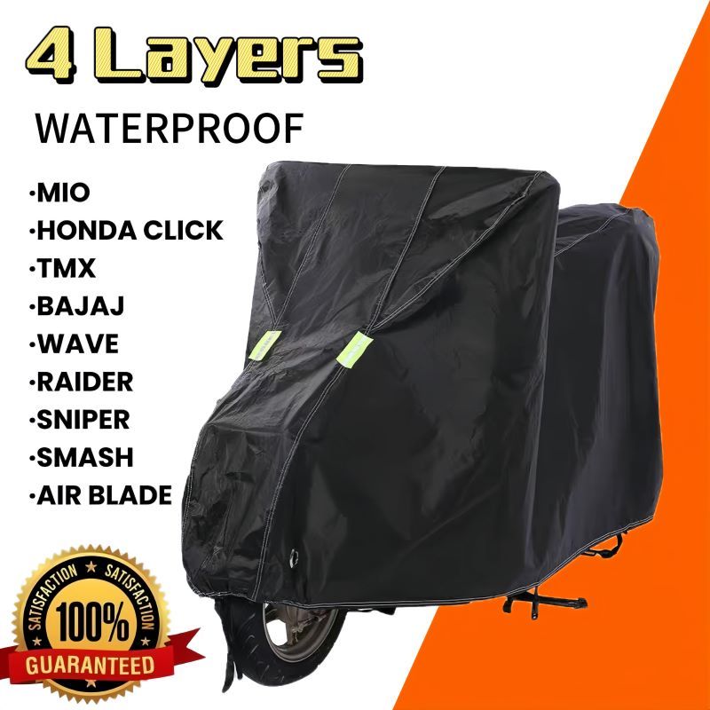 4 Layers Motorcycle Cover Waterproof Motor Cover Motorcycle Universal ...