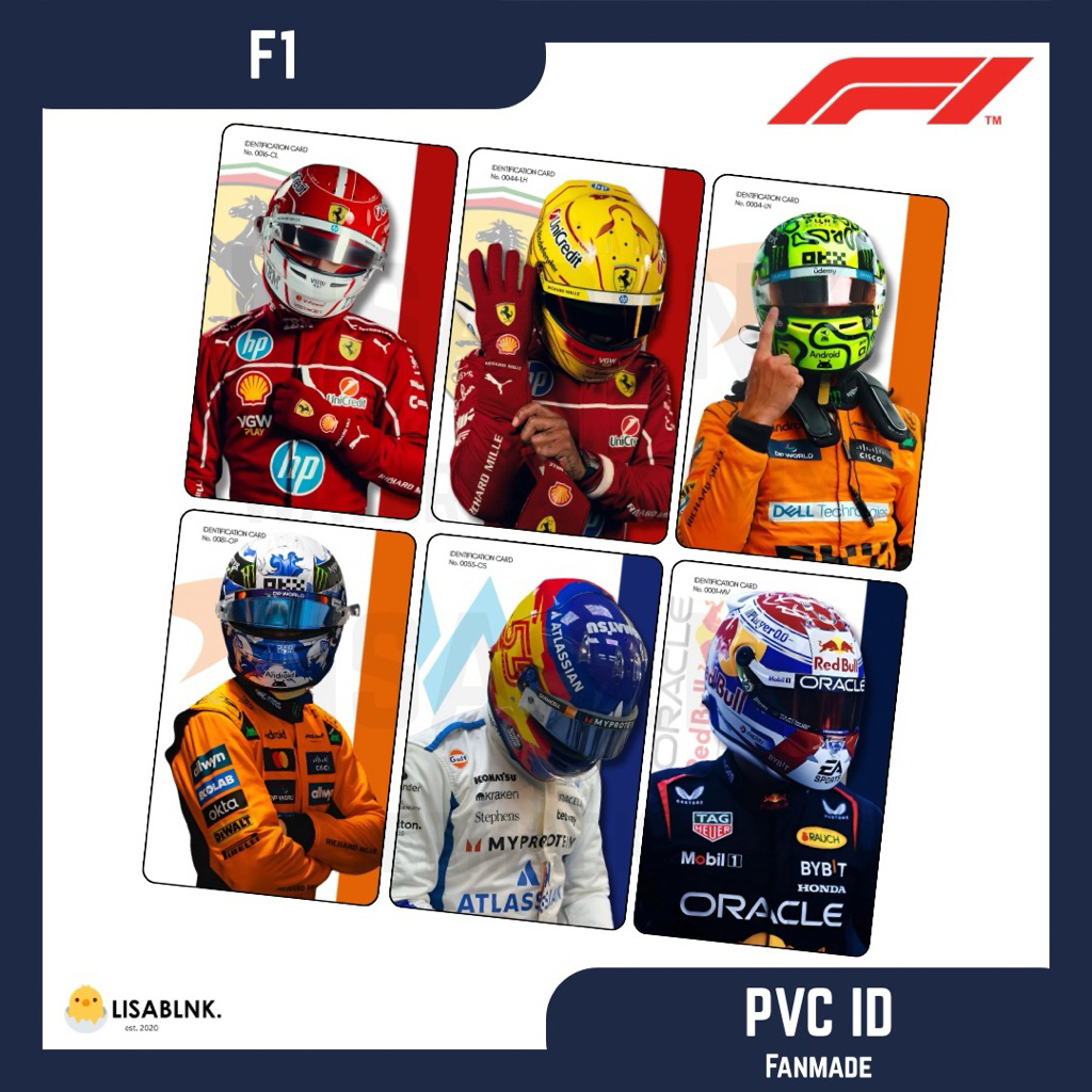 [PVC Card] F1 Driver Fanmade ID Card | Shopee Malaysia