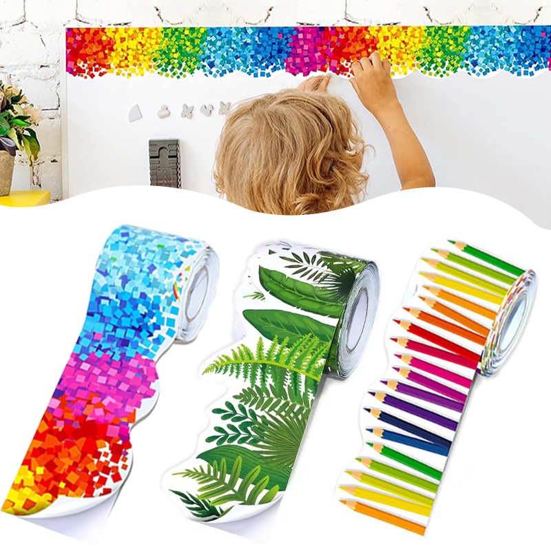 Self Adhesive Bulletin Board Borders Trim Confetti Border Classroom ...