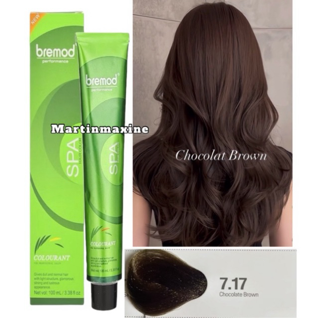 Bremod hair color 7.17 Chocolate Brown ( Not Set ) | Shopee Malaysia