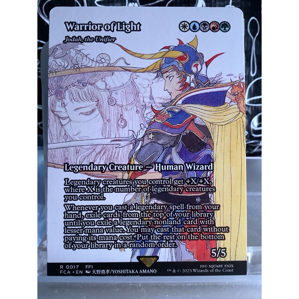 MTG - Warrior of LIght / Jodah, the Unifier SHOWCASE (Final Fantasy: Through the Ages) | Shopee ...