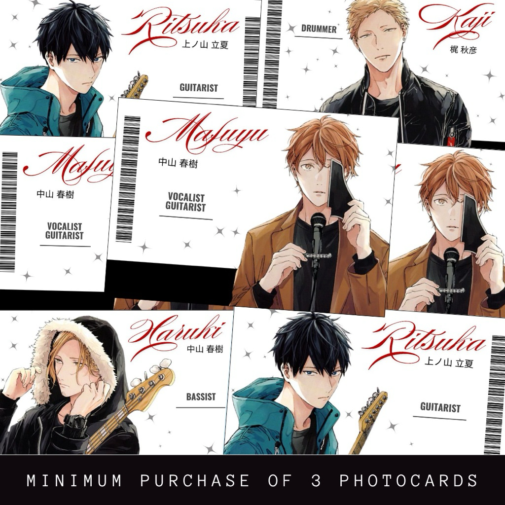 Given Band Fanmade ID Card Laminated Colored Manga Photocards | Shopee ...