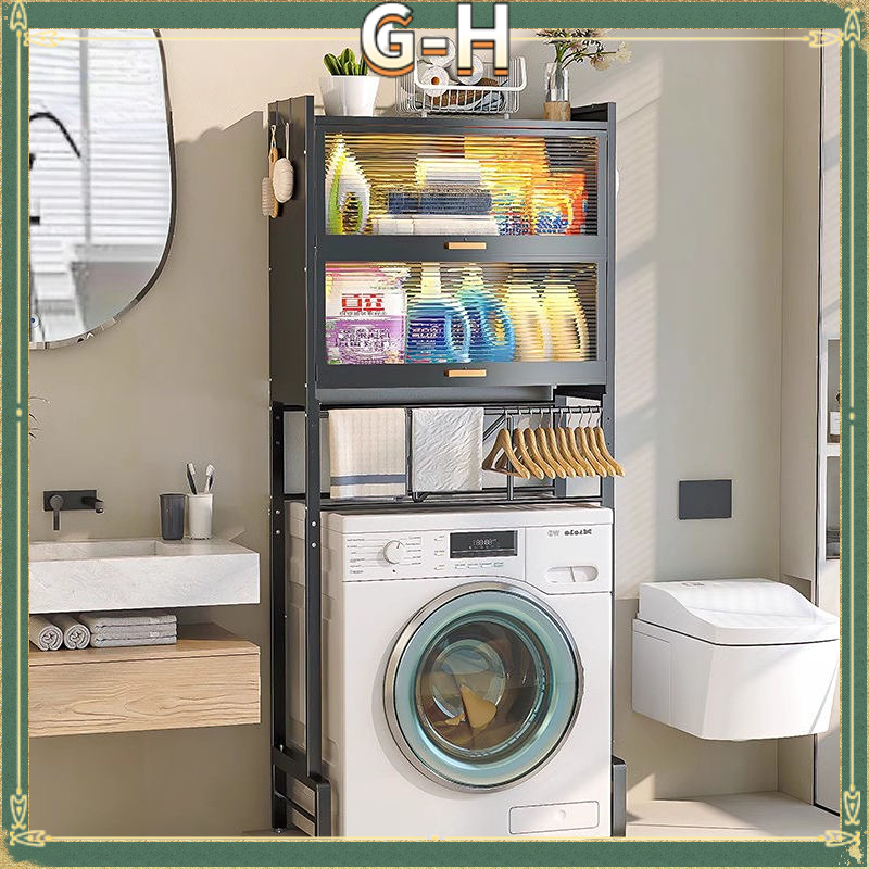 Bathroom Storage Cabinet Rack Washing Machine Multi-layer Storage Rack ...