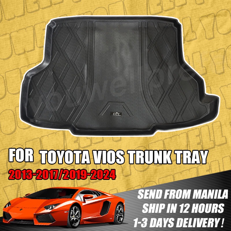 Toyota Vios 2013 To 2017/2019 To 2024 TPE Rear Trunk Tray/Cargo Tray ...