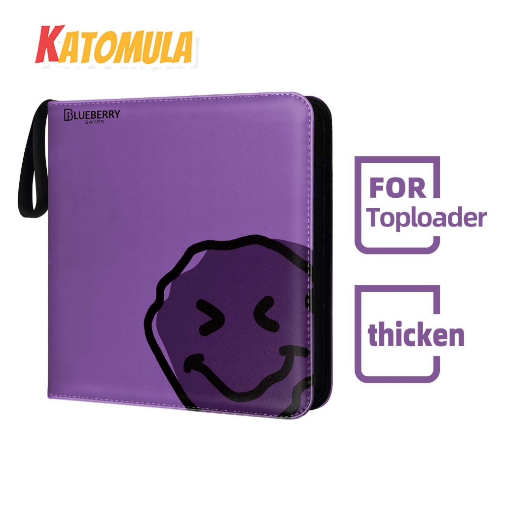 Blueberry Toploader Binder Album Purple Card Black Binder 240Pocket for ...