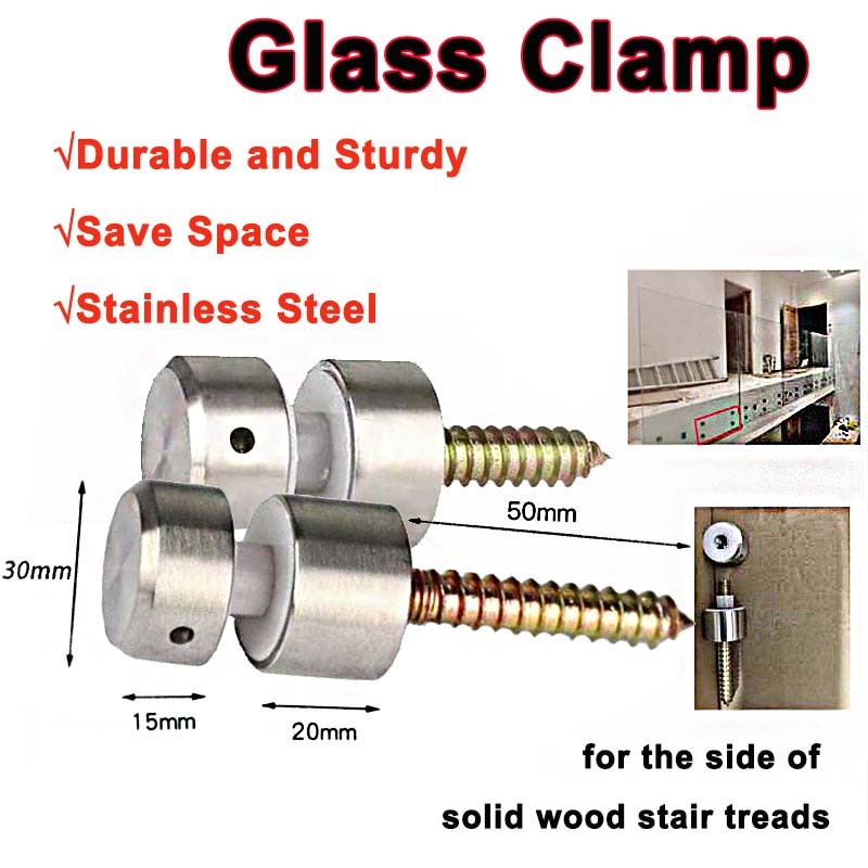 Glass Clamp Bolt Stainless Steel Signage Bolt Stair Side Hanging Glass ...