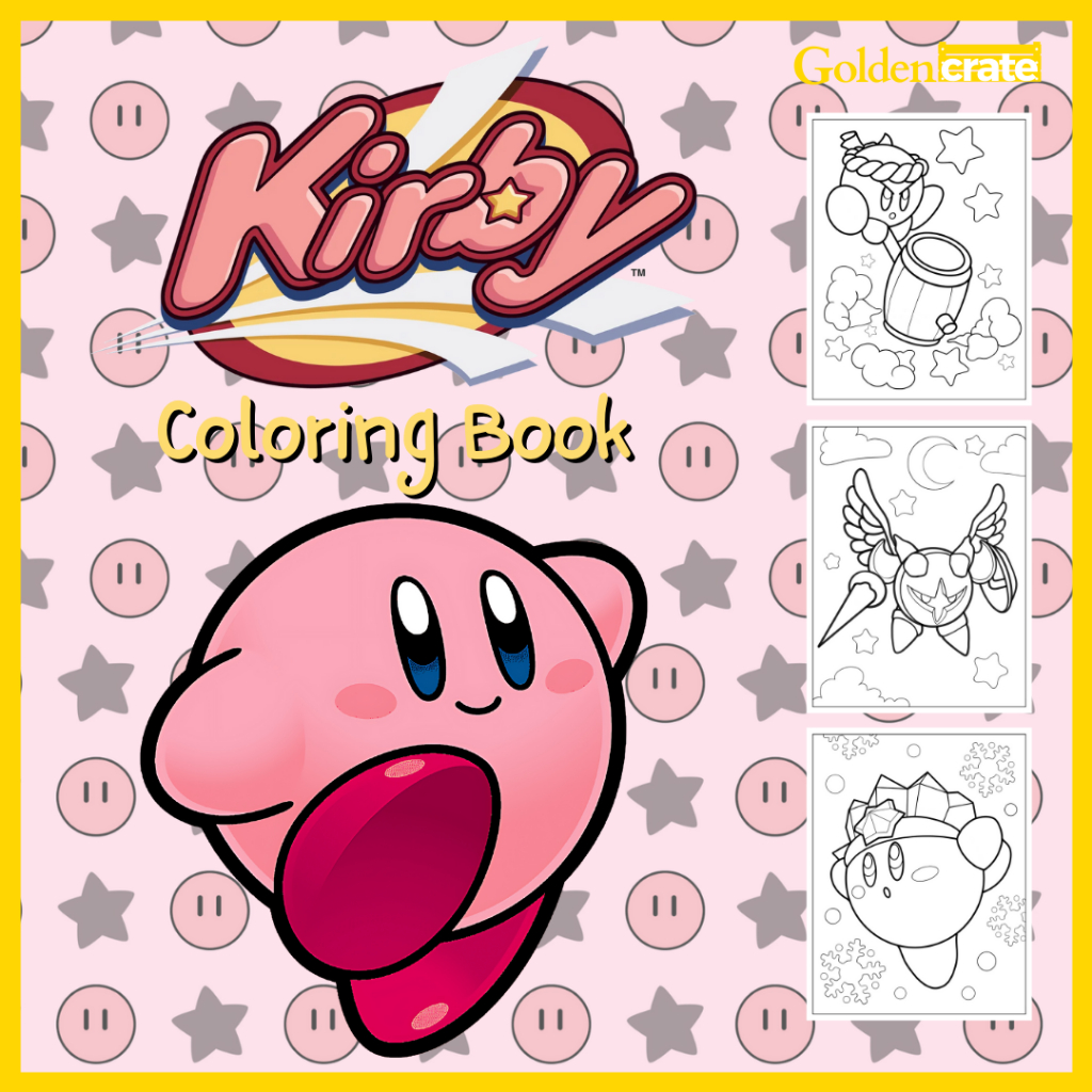 Kirby Coloring Book for Kids – 20 Pages of Fun, Creativity, & Motor ...