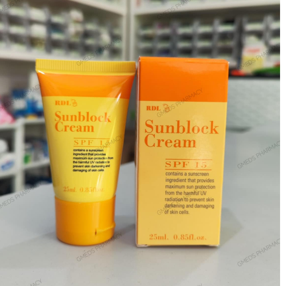 RDL SUNBLOCK CREAM (SPF15) SUN PROTECTION 25ML HMP | Shopee Malaysia