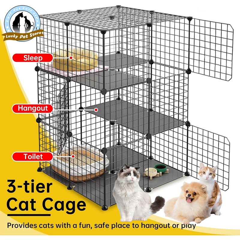 Stackable Cat cage Pet House Cage For Cat Dog Cat Rabbit Cage easy ...