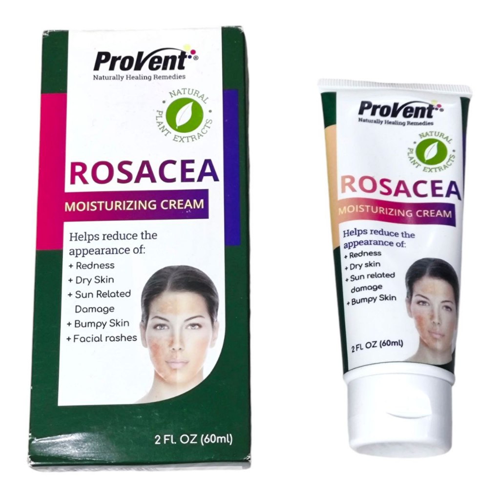 ProVent Rosacea Moisturizing Cream for Rosacea, Sun-Related Damage, Age ...