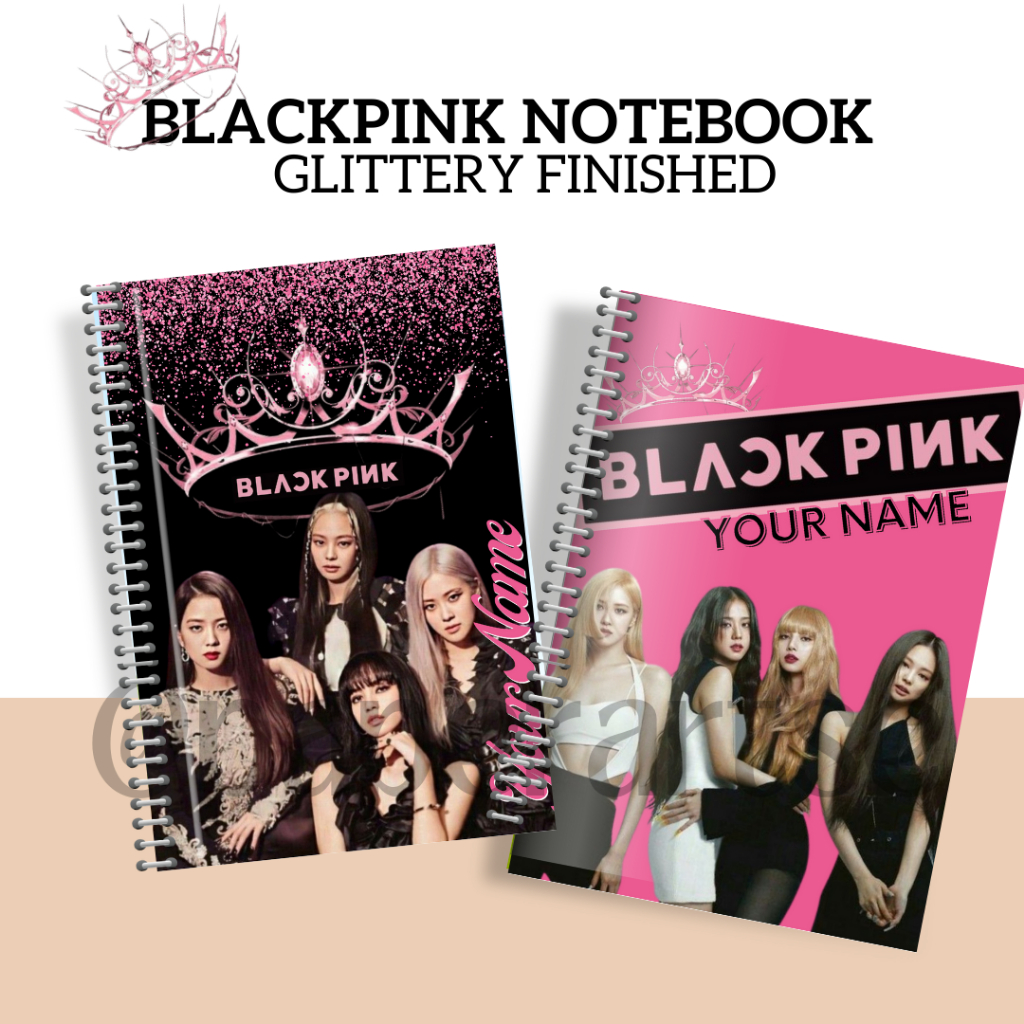 BLACKPINK PERSONALIZED NOTEBOOK [ COMES WITH FREE FANMADE PHOTOCARDS ...
