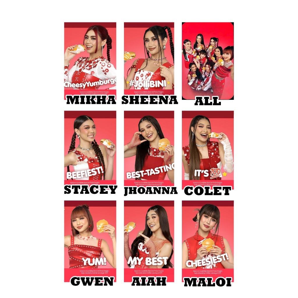 Jollibini Photocards Back to Back Laminated with Photo Card Sleeve ...