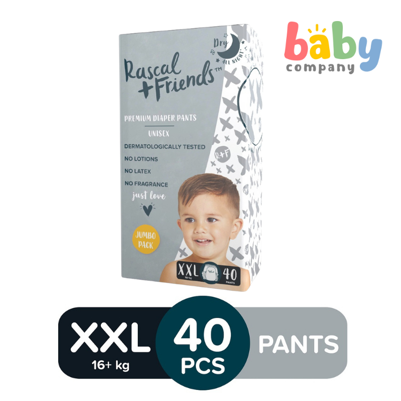 Rascal + Friends Diapers Pants Jumbo - Xxl, Pack 40 pads | Shopee Malaysia