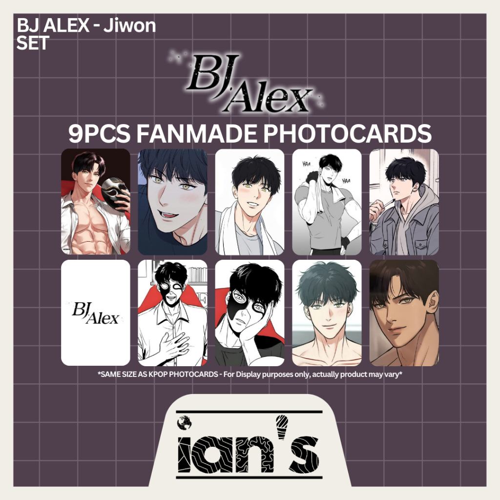 BJ ALEX WEBTOON PC UNOFFICIAL FANMADE PHOTOCARD (9PCS) By IAN'S ...