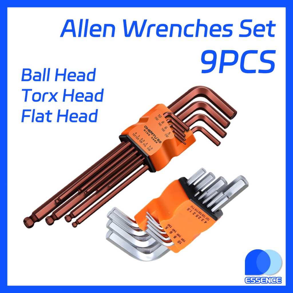9PCS/set Hex Key flower type Ball End Torx Key star alen Allen Wrench ...