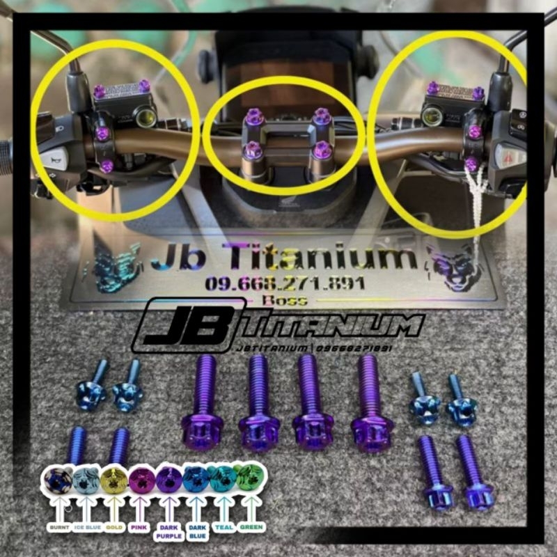 GR5 TITANIUM | HONDA ADV 150/160 HANDLE BAR SET | 12PCS | Shopee Malaysia