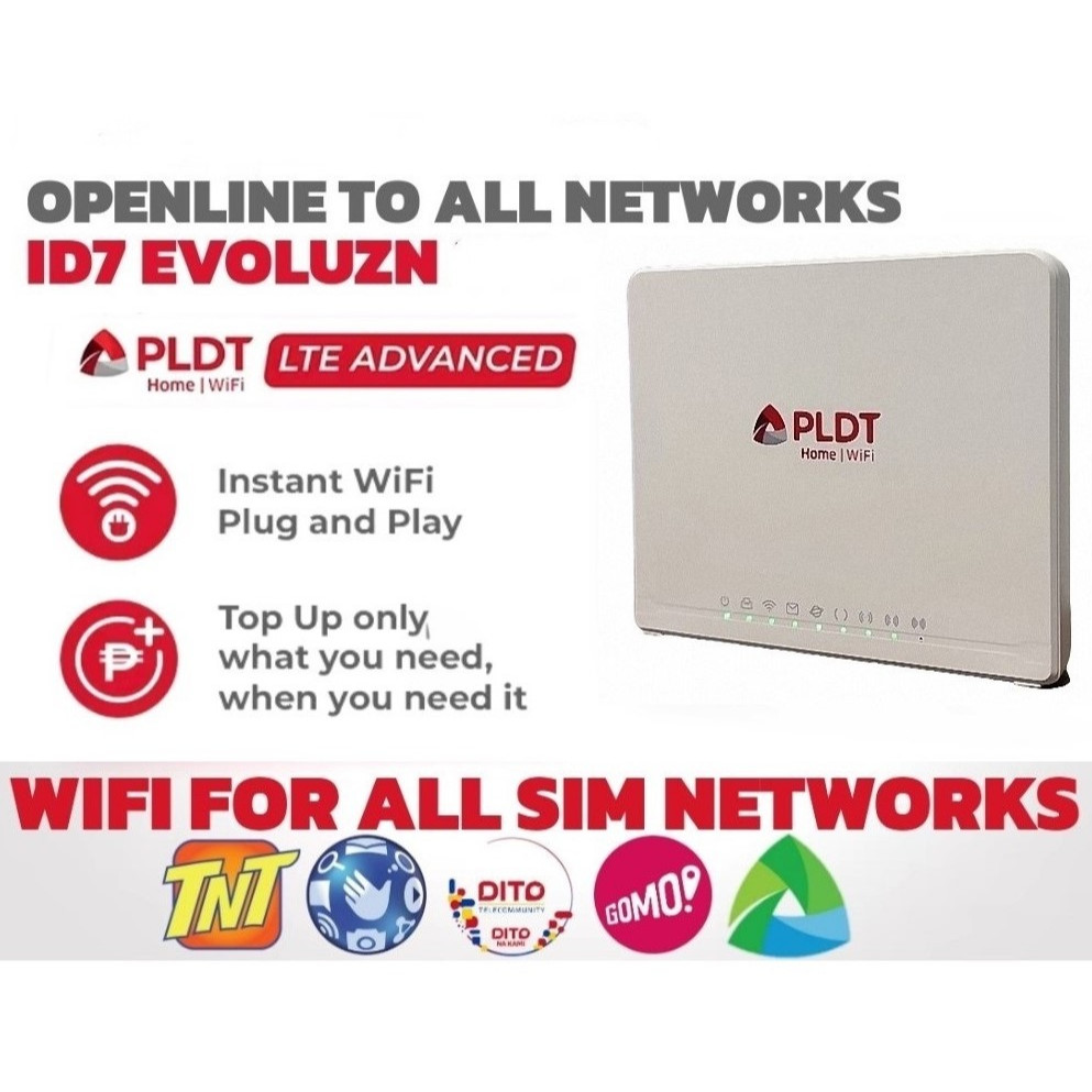 OPENLINE PLDT HOME WIFI LTE-A EVOLUZN FX-ID7 | Shopee Malaysia