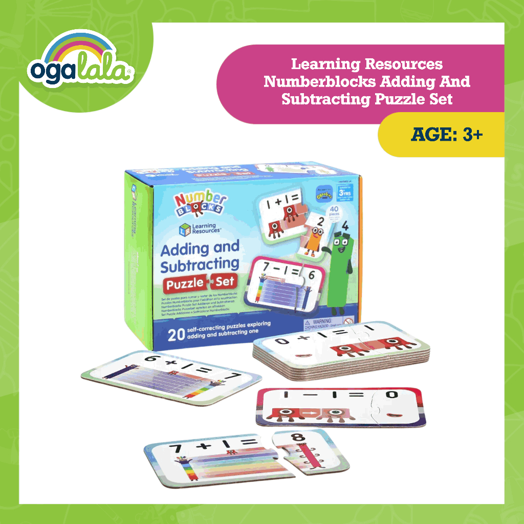 Learning Resources Numberblocks Adding And Subtracting Puzzle Set | Shopee Malaysia