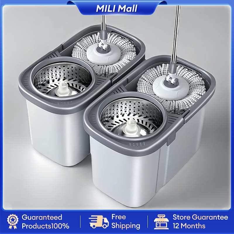 MILI Mop with spinner Magic Spin Mop with Bucket Tornado Multi-color ...