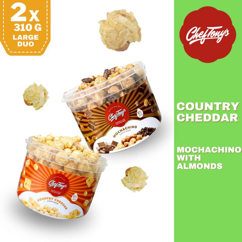 Chef Tony's Popcorn 2 Large Mixed Flavors - Country Cheddar ...