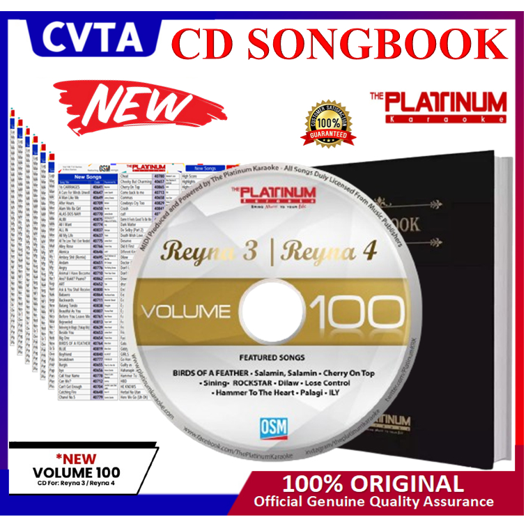 Platinum Reyna 3 Songbook + Songlist + CD (Vol.100) | Shopee Malaysia