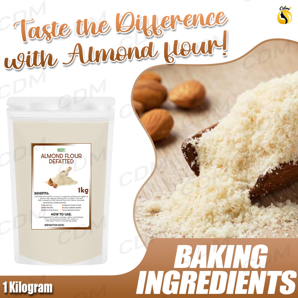 Almond Flour Defatted Extra Fine 1kg | Shopee Malaysia
