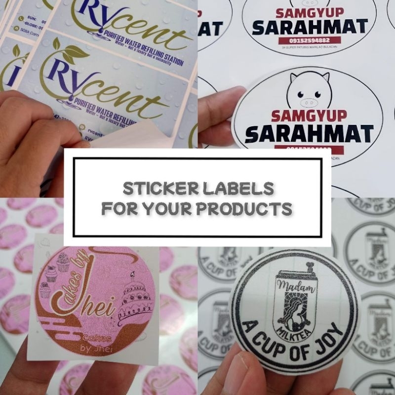 STICKER LABELS / VINYL STICKER / PRODUCT LABELS/ PRECUT | Shopee Malaysia