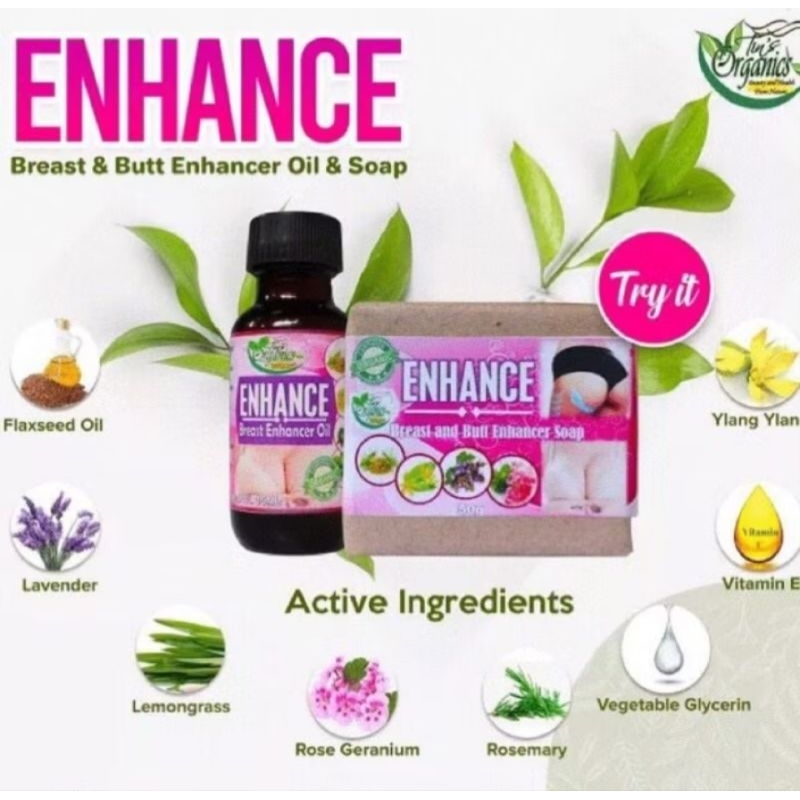 BREAST ENHANCER SOAP and OIL by Pretty tins Organic | Shopee Malaysia