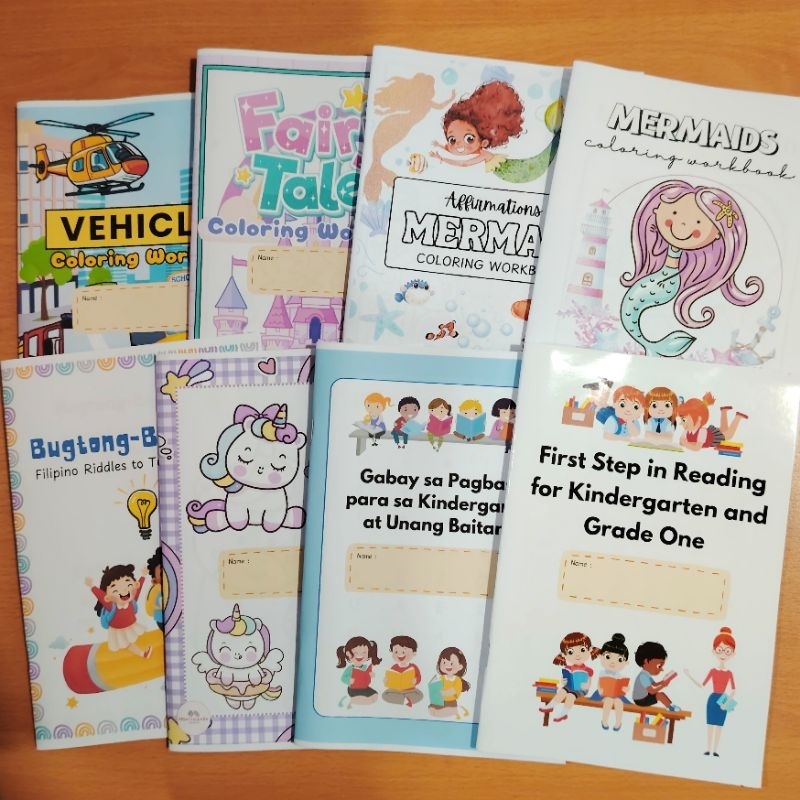 Booklets for kids Reading English and Tagalog, Tracing, Writing ...