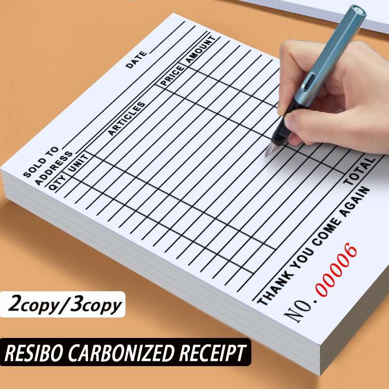 Delivery receipt paper Resibo Carbonized Receipt Business receipt Paper ...