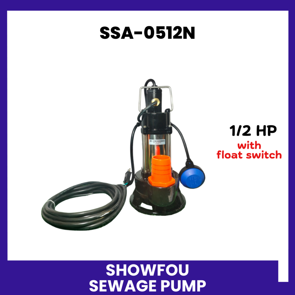 Showfou Sewage Pump with float switch (1/2HP) | Shopee Malaysia