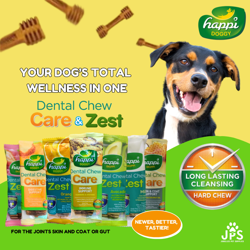 HAPPI DOGGY Dental Chew Care & Zest 4 inches Solo Pack Dog Treats 30g ...