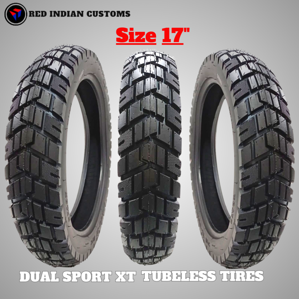 RED INDIAN Dual sport tire 17" Tubeless --Size 90 100 110 120 130 TMX ...