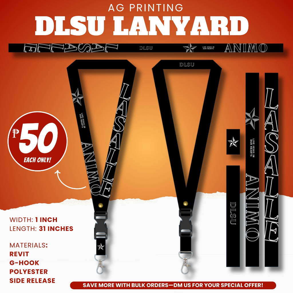 DLSU Lanyard De La Salle University Dupe ID Lace | Shopee Malaysia