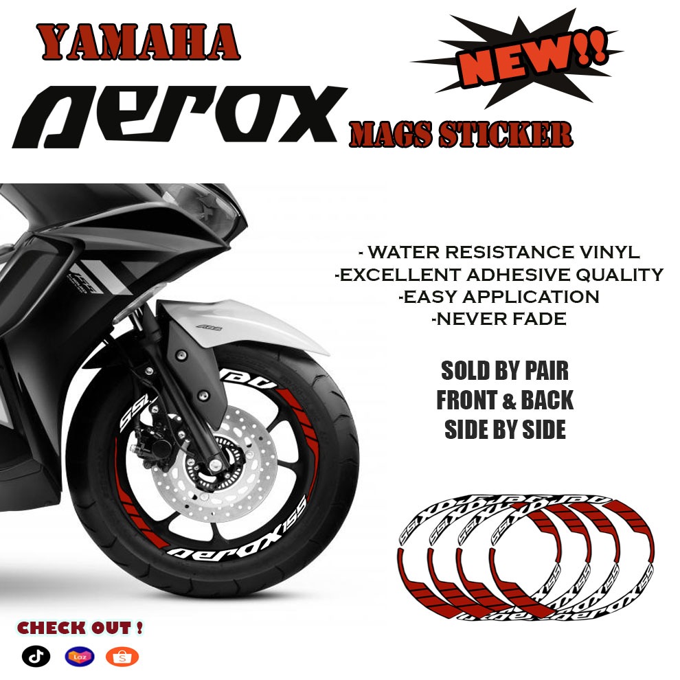 AEROX 155 NEW MAGS STICKER DESIGN /YAMAHA AEROX 155 STICKERS /YAMAHA ...