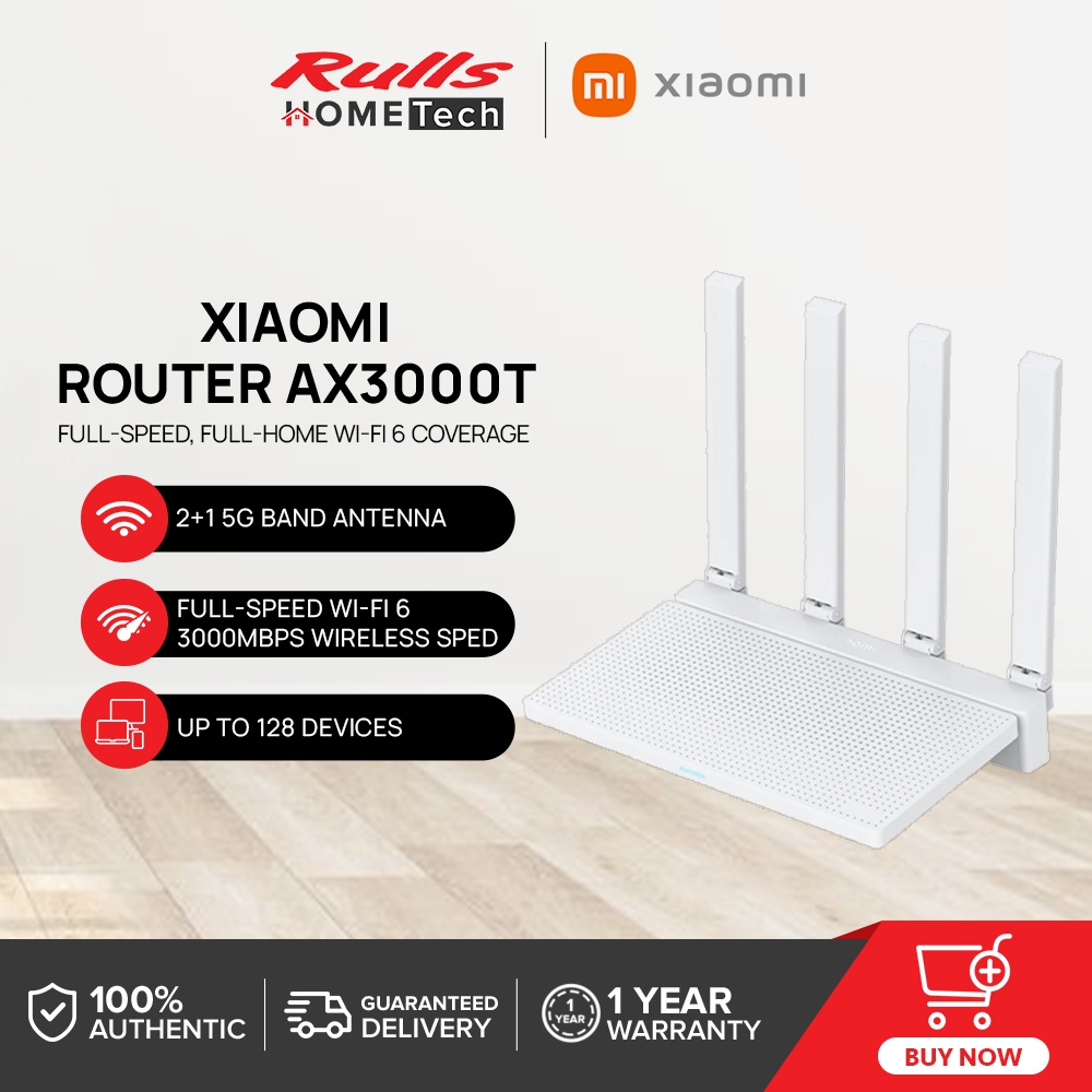 Xiaomi Router AX3000T | Full-speed Wi-Fi 6 | 2+1 5G Band Antennae | NFC ...