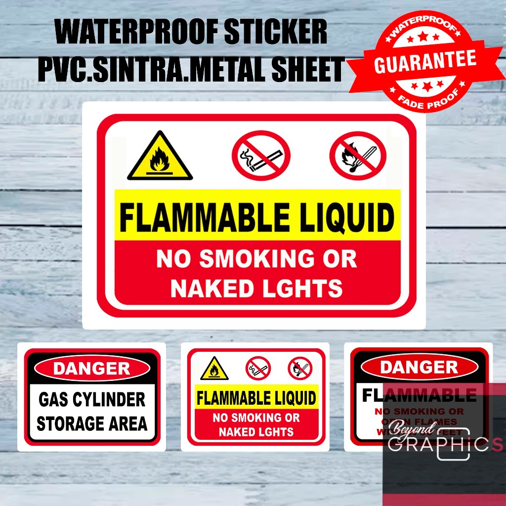 Beyond Graphics Safety Signage : Flammable Gas / LPG Sign waterproof ...