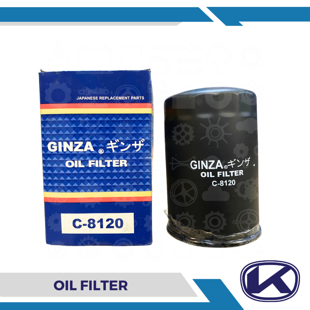GINZA JAPAN OIL FILTER 8120 (C-102) Toyota Lite/Town Ace, Hi-Ace 2.0 GL (2R,12R,3K) | Shopee ...