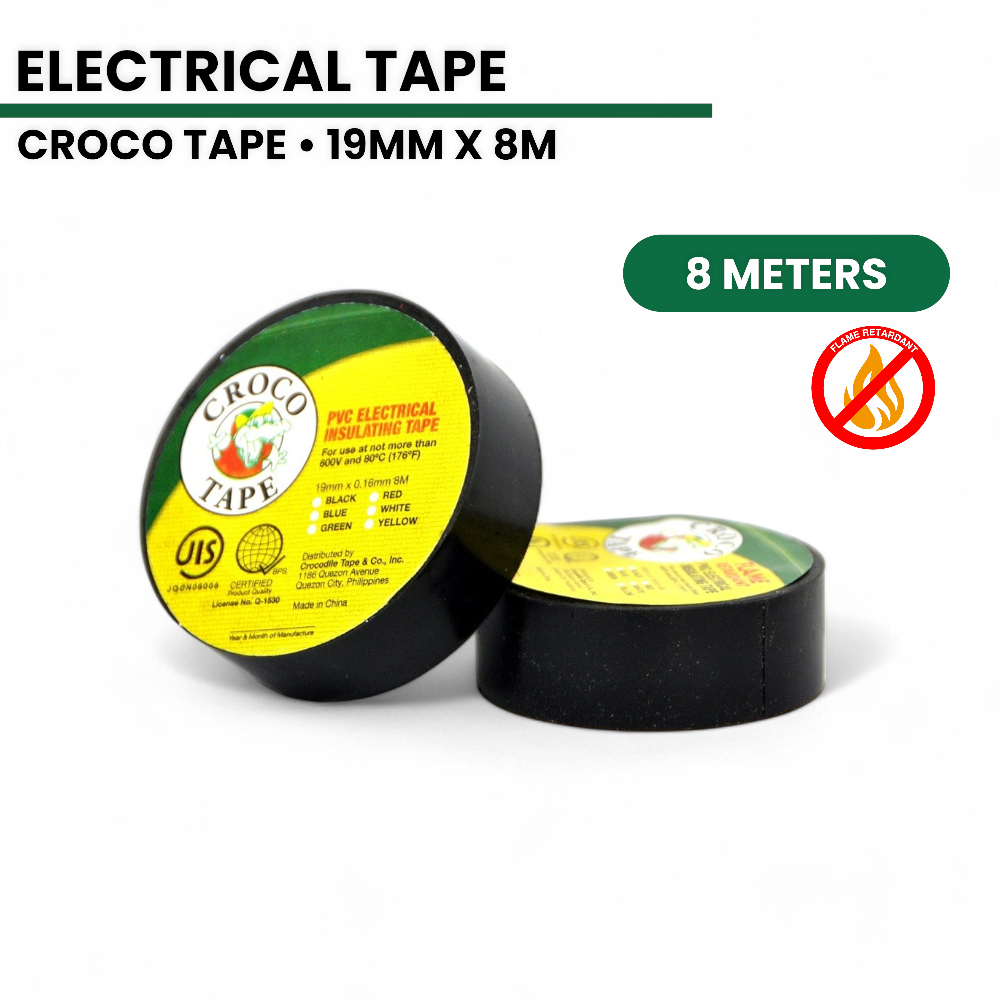 Electrical Tape 19mm x 8m Medium Croco Tape | Shopee Malaysia