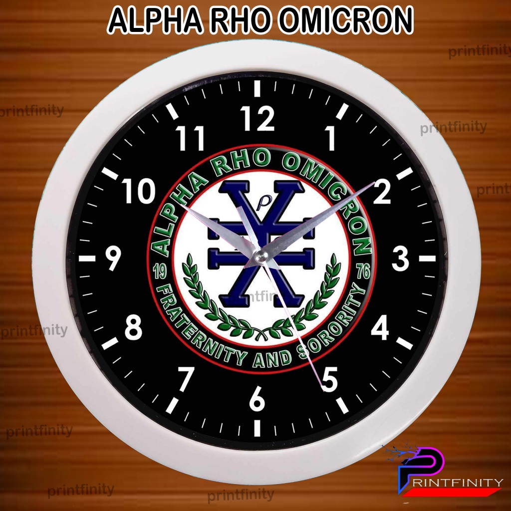 ALPHA RHO OMICRON FRATERNITY WALLCLOCK | Shopee Malaysia
